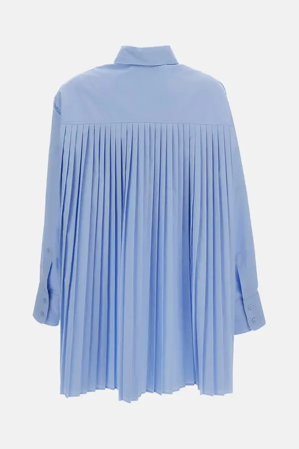 Sportmax Medium-fruit Shirt Dress - Sky Blue