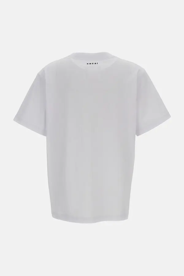 Sacai Printed Short-sleeved Shirt - White