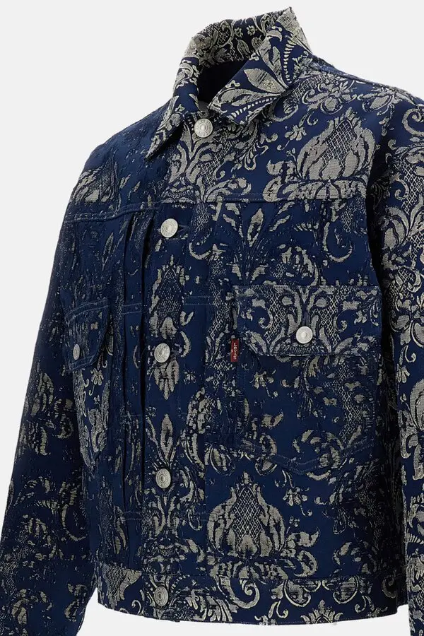 Junya Watanabe X Levi's Damask Trucker Jacket - Multicolor