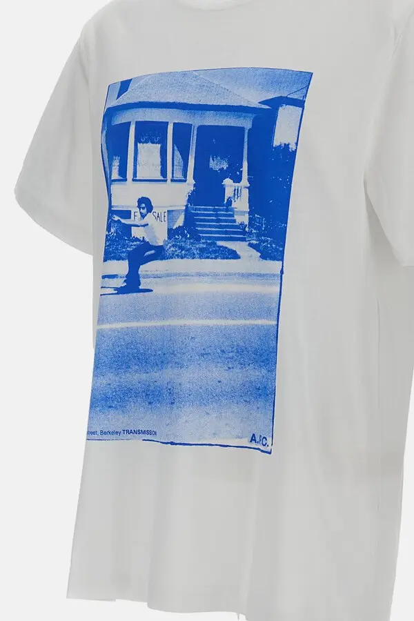 A.p.c. Short-sleeved Shirt With Print