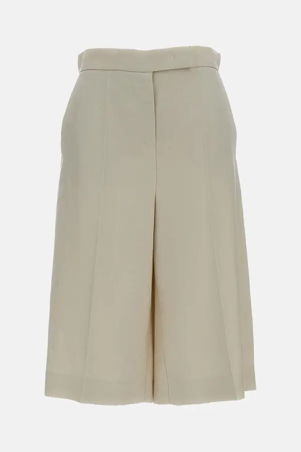Max Mara Linen Twill Bermuda Shorts