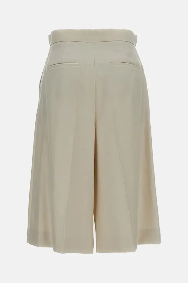 Max Mara Linen Twill Bermuda Shorts
