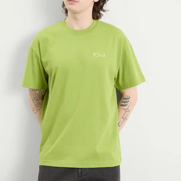 POLAR SKATE CO. Stroke Logo Contrast T-shirt