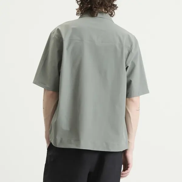 HIKING PATROL Edge Lt Softshell Technical Short Sleeve Shirt - Pine Mist