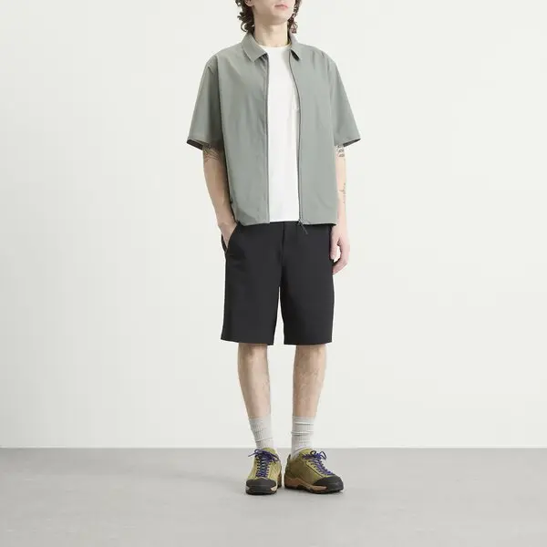 HIKING PATROL Edge Lt Softshell Technical Short Sleeve Shirt - Pine Mist