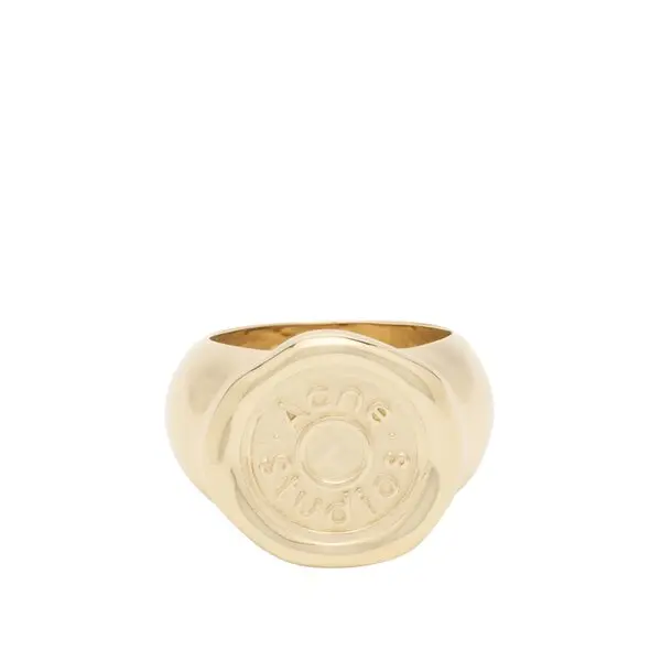 Acne Studios Stamp Ring - Gold