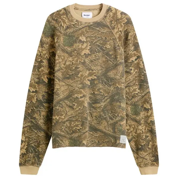 BUTTER GOODS Long Sleeve Waffle Top