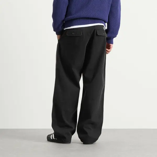 BUTTER GOODS Pleated Trousers - Washed Black