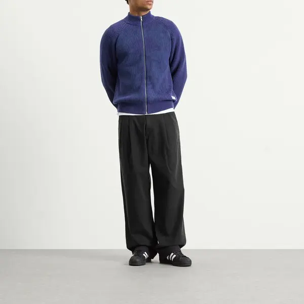BUTTER GOODS Pleated Trousers - Washed Black