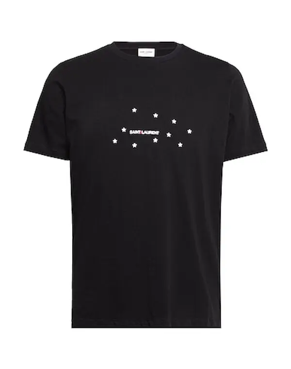 Saint Laurent Constellation Stars Archive Logo T-shirt