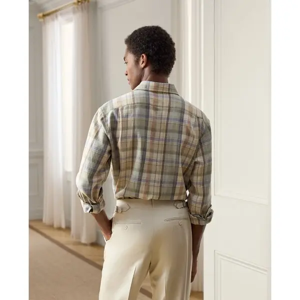 Ralph Lauren Plaid Hemp-cotton Shirt