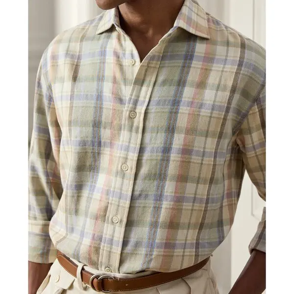 Ralph Lauren Plaid Hemp-cotton Shirt
