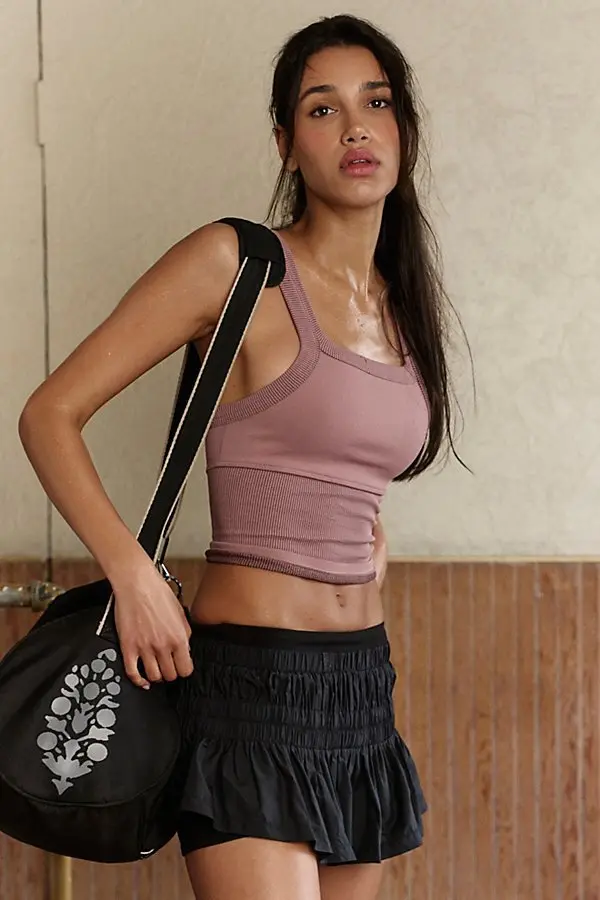 Free People A-game Tennis Skort - Black