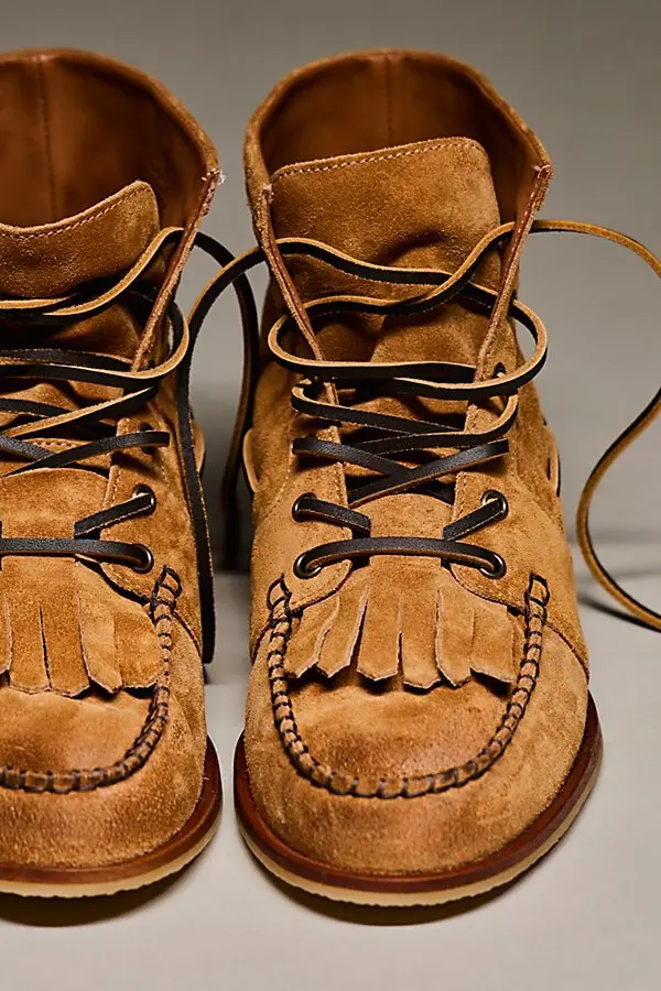 Free People We The Free Benny Boat Shoe Boots - Tan
