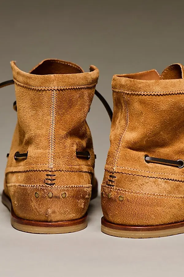 Free People Benny Boat Shoe Boots - Tan