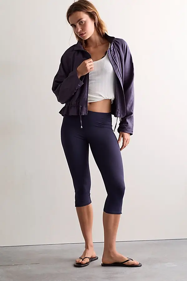 Only Hearts Delicious With Lace Capris - Navy