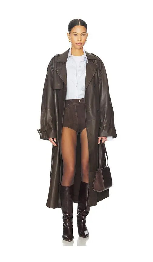 ALLSAINTS Reed Mac Coat - Brown