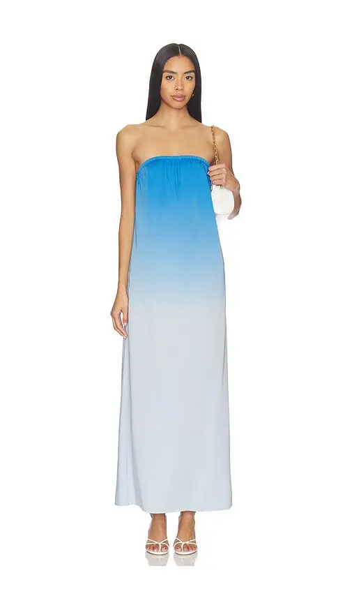 Lna Ekana Dip Dye Maxi Dress - Blue
