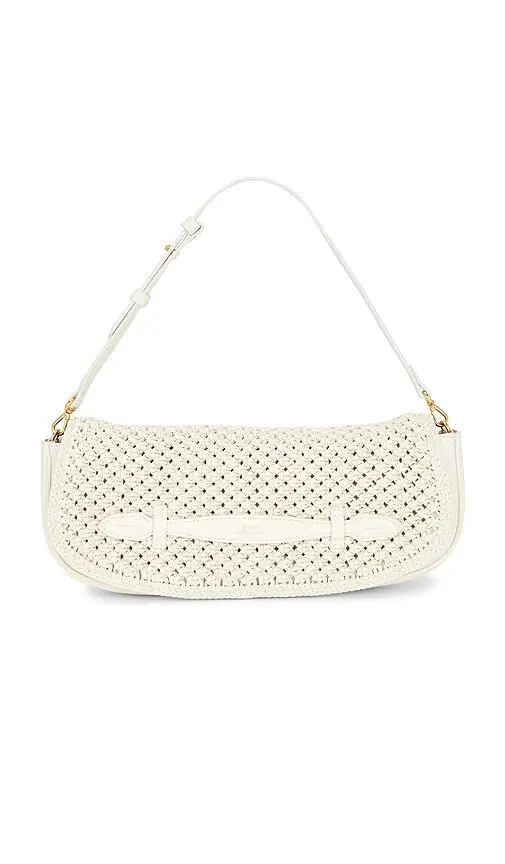 Polo Ralph Lauren Leather Long Flap Clutch - Ivory