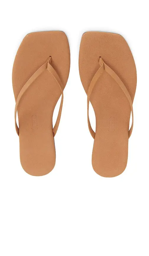 Tkees Square Toe Lily Suede Sandal - Tan