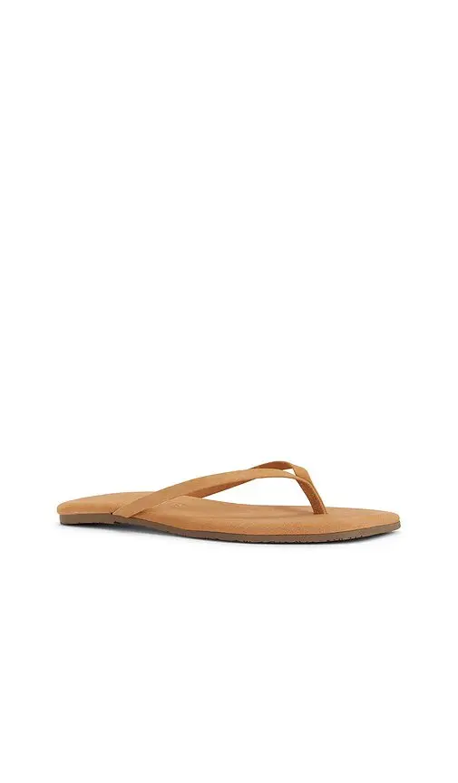 Tkees Square Toe Lily Suede Sandal - Tan