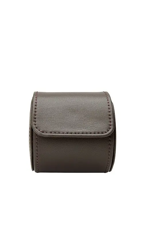 Wolf Earth Single Watch Roll - Brown