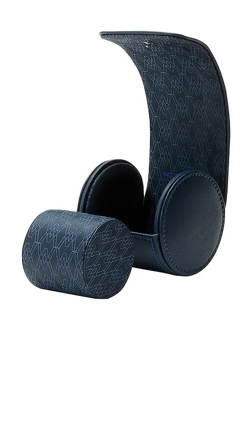 Wolf Earth Single Watch Roll - Blue