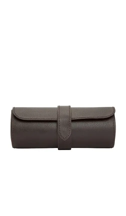 Wolf Blake Watch Roll With Capsule - Brown