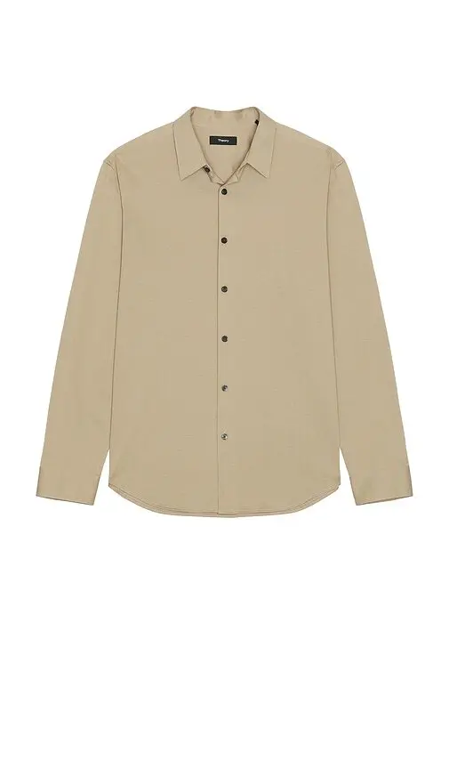 Theory Sylvain Structure Knit Shirt In . Also - Grey