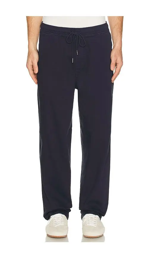 Barefoot Dreams Woven Twill Relaxed Pants - Navy