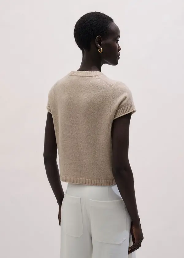 ME+EM Cashmere Shrunken Knit Baby Tee