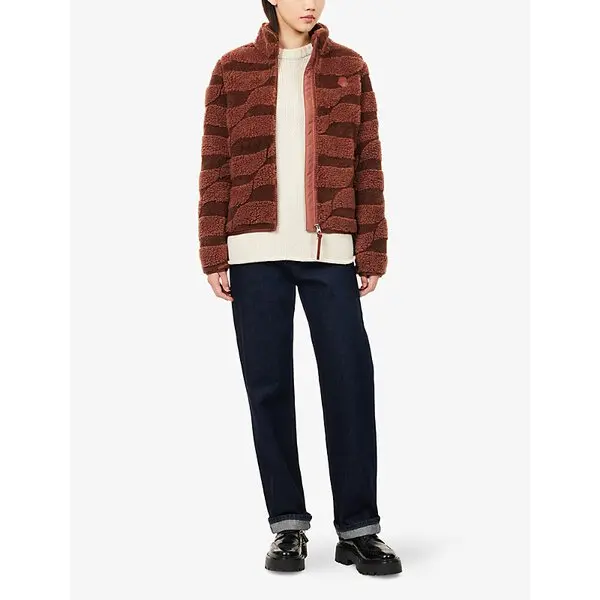 Moncler Jacquard Fleece Zip-up Cardigan