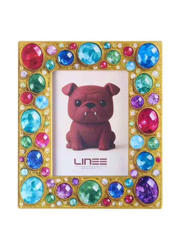 Linee Recanati Piclux Gem-embellished Photo Frame - Gold