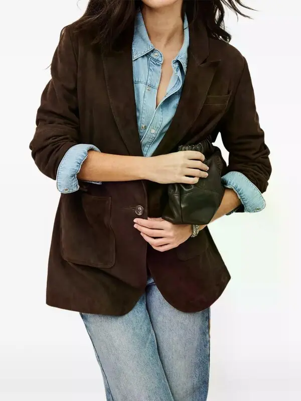 Ba&sh Mosty Single-breasted Pocket Blazer