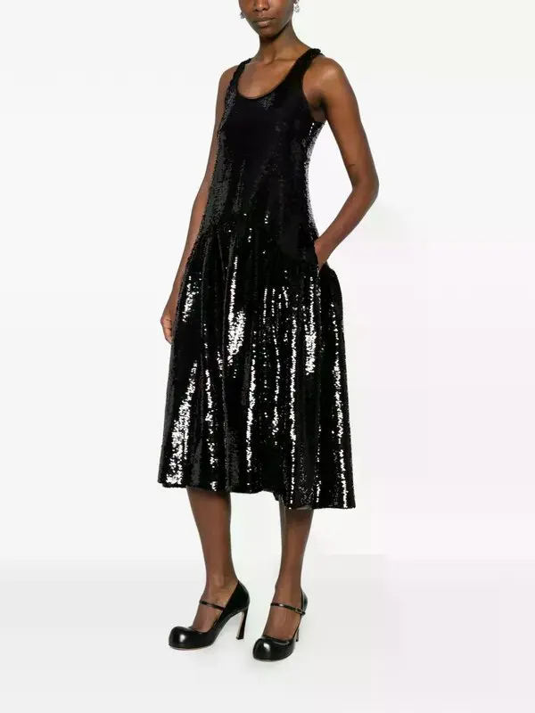 Simone Rocha Sequin-embellished Midi Dress