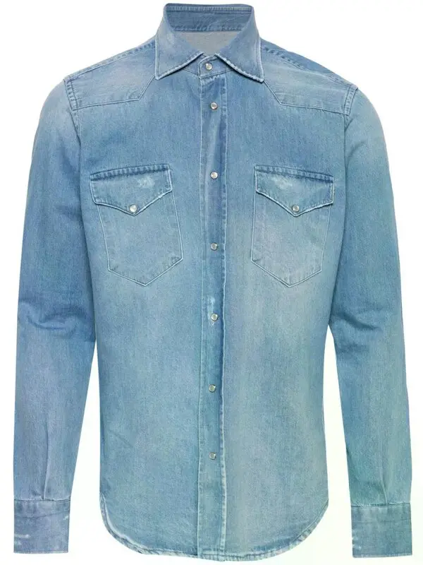 SARTORIO NAPOLI Panelled Denim Shirt