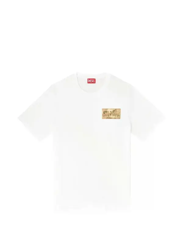 DIESEL® T-adjust Logo-print T-shirt - White