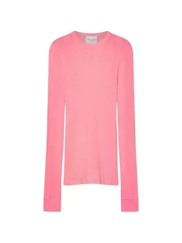 FORTE_FORTE Ribbed Long-sleeve Top