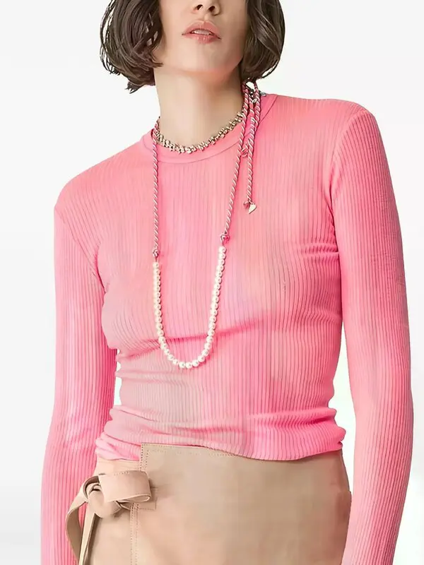 FORTE_FORTE Ribbed Long-sleeve Top