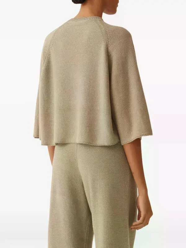 Fabiana Filippi Round-neck Cropped Sweater