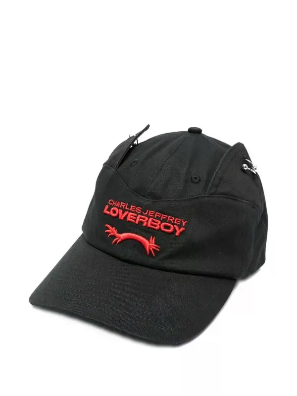 CHARLES JEFFREY Pierced Ears Baseball Cap - Black