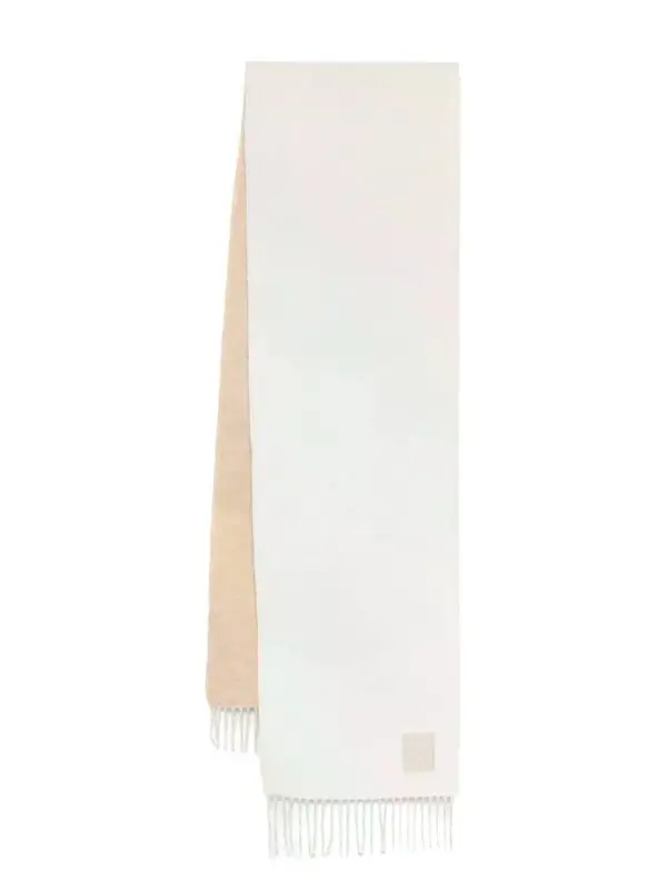Loewe Logo-patch Scarf - Neutrals