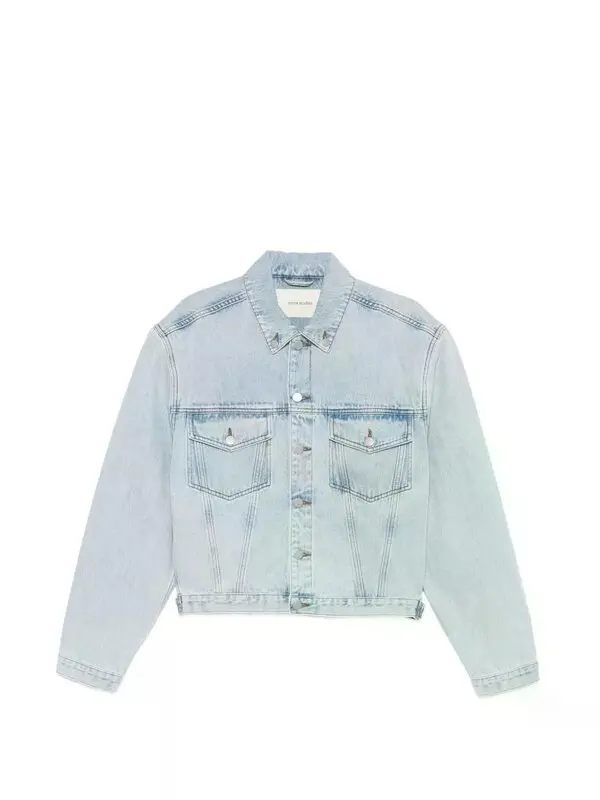 ENTIRE STUDIOS Shrunken Pocket Denim Jacket - Blue