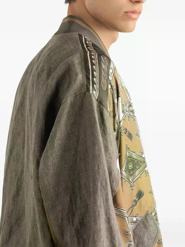 Dolce & Gabbana Printed Zip Bomber Jacket