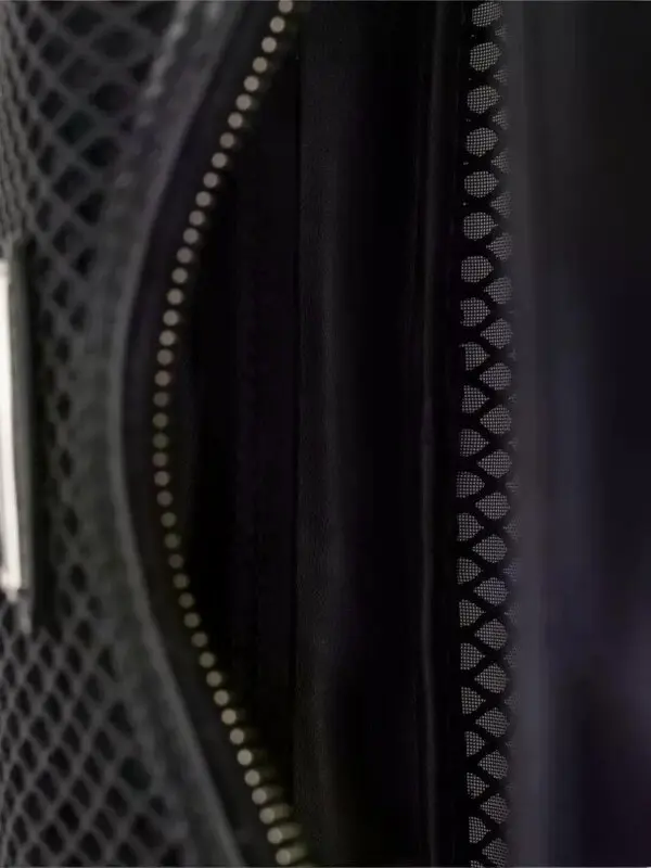 Prada Re-edition 2005 Mesh And Brushed Leather Bag