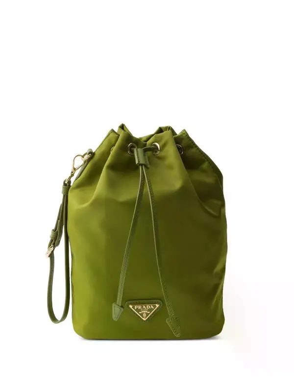 Prada Re-nylon Bucket Bag With Leather Details