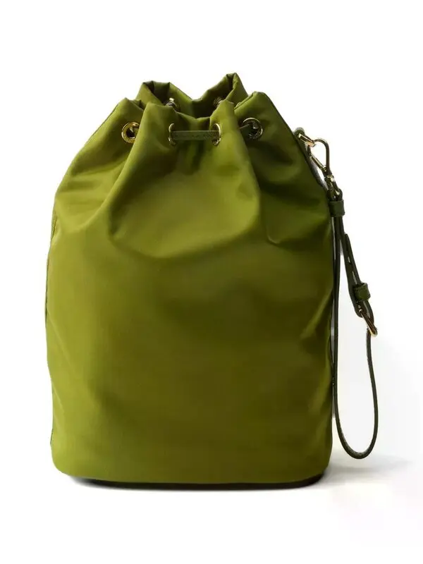 Prada Re-nylon Bucket Bag With Leather Details