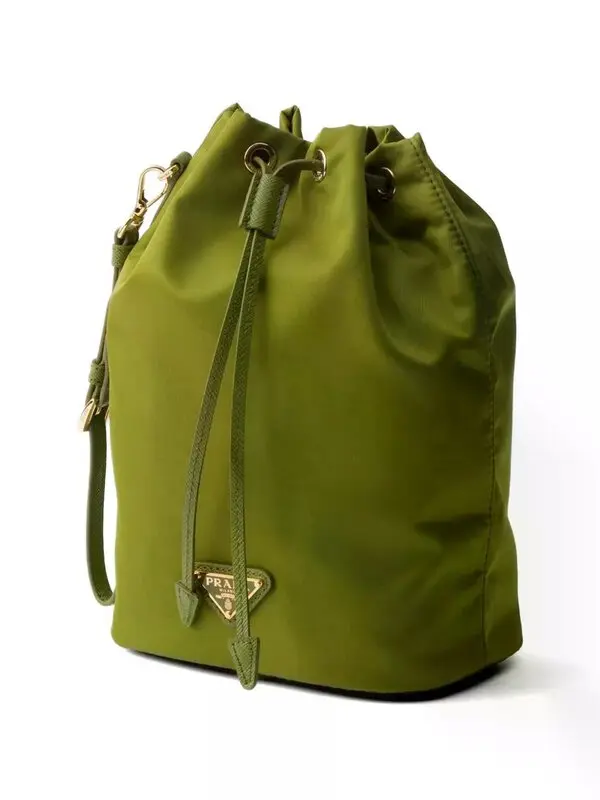 Prada Re-nylon Bucket Bag With Leather Details