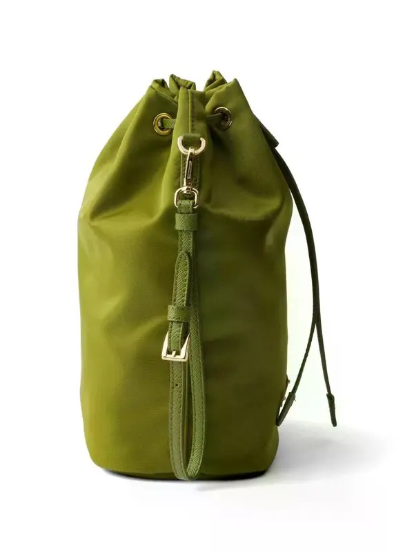 Prada Re-nylon Bucket Bag With Leather Details