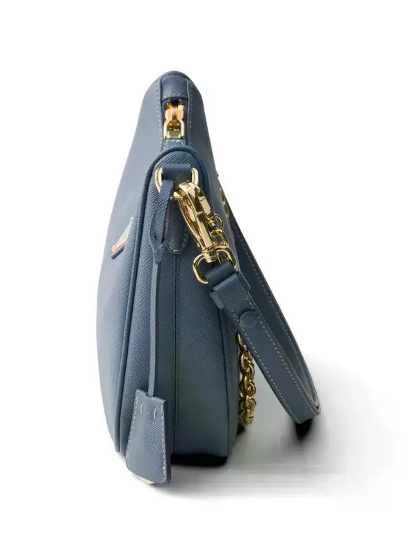 Prada Re-edition Mini Saffiano Leather Bag - Blue